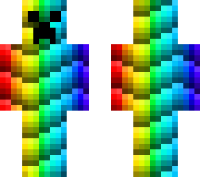 rainbow creeper | Minecraft Skins