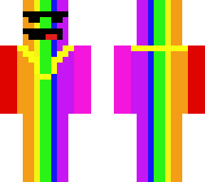 Rainbow drip | Minecraft Skin