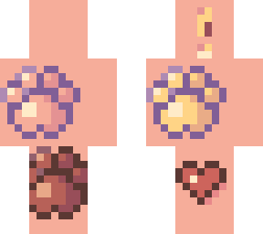 cat paw ; 500! contest | Minecraft Skin