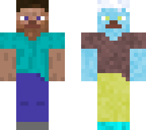 double sided inverted steve | Minecraft Skin