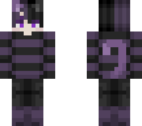 Purple Emo Catboy | Minecraft Skin