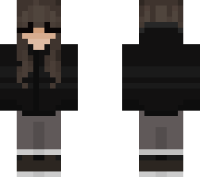 Sweaty girl (Hood on) | Minecraft Skin