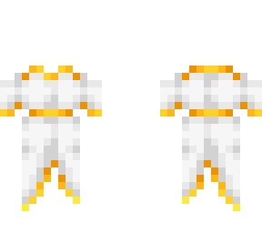 Dress OB - Silk White Dress w/ Gold Lacing | Minecraft Skin