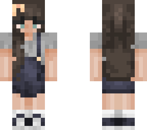 Girl in overalls | Minecraft Skin