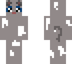grey cat with grey spots | Minecraft Skin