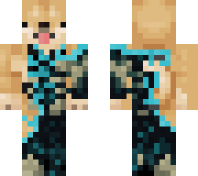 Highly Skulk Corrupted Doge | Minecraft Skin
