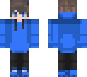 Blue Minecraft Skins Cool Guy