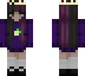 Girl with crown-Nonbinary gems colour | Minecraft Skin