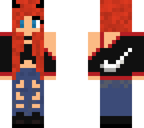 Redhead emo red and black | Minecraft Skin