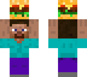 steve carry burger | Minecraft Skin