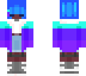 cute blue hair | Minecraft Skin