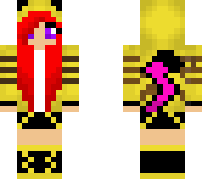 Cute pink tailed pika | Minecraft Skin