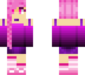 Pink/Purple parrot girl but without wings and hair changed a bit ...