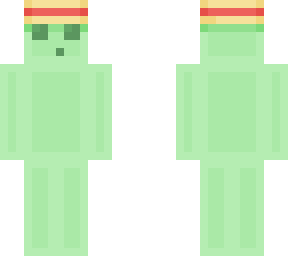 Slime with straw hat | Minecraft Skin