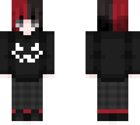 red hair emo girl | Minecraft Skins