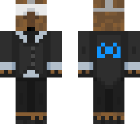 Capybara with suit and non-descript virtual headset | Minecraft Skin