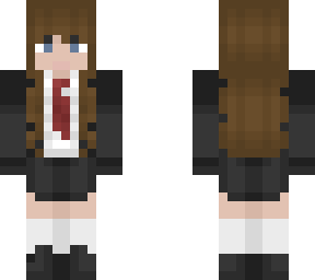 Highschool Girl Black | Minecraft Skin