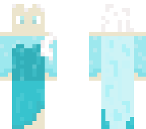 Kaela-Queen Elsa in her blue dress | Minecraft Skin