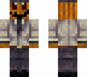 pumpkin in a suit | Minecraft Skins