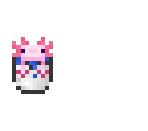 axolotl in a bucket | Minecraft Skin