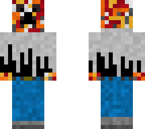 Fire Creeper | Minecraft Skin