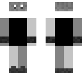 No face Black and White | Minecraft Skin