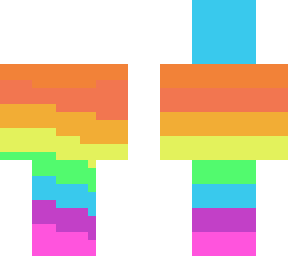 Rainbow onesie template | Minecraft Skin