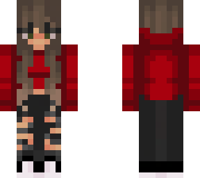 Red Girl Minecraft Skin