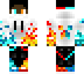 Fire and ice skin but (cooler) | Minecraft Skin