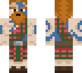 Highland Man - Xbox 360 Battle & Beasts 2 | Minecraft Skin