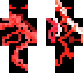 RGB RED AND BLACK SKIN | Minecraft Skin