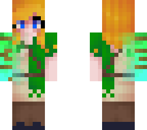 Link - Tears of The Kingdom - V3 - Arm Glowing | Minecraft Skin
