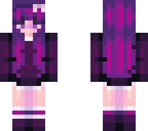 ~Purple~ + Q&A! | Minecraft Skin