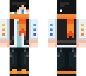 Blue&Orange boy | Minecraft Skin