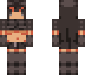 wither skeleton girl | Minecraft Skins