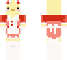 Duck in red maid | Minecraft Skin