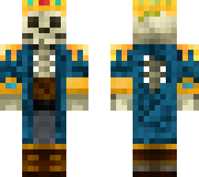 Frosted Skeleton Emperor | Minecraft Skin