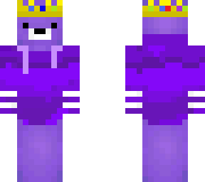 Purple Bear whit crown | Minecraft Skin