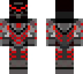 Red Raiden In Armorer | Minecraft Skin