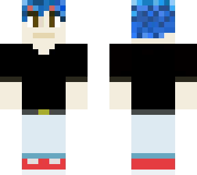 Blue Hair taehyung bts Skin | Minecraft Skin