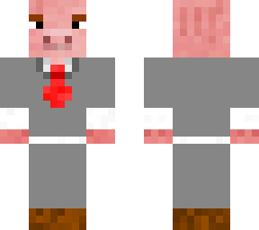 Pig In A Suit Minecraft Skin
