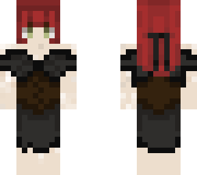 ~`red-draconic girl'~ | Minecraft Skin
