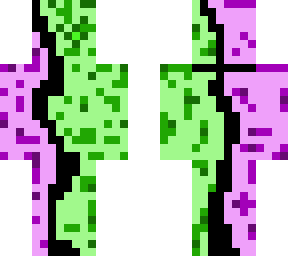 Half Creeper | Minecraft Skin