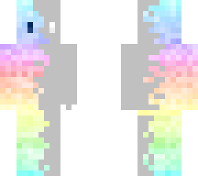 half rainbow/half armor | Minecraft Skin
