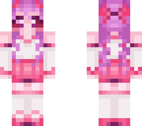 pink demon | Minecraft Skins