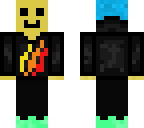 cute fire Merch guy | Minecraft Skin