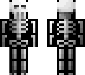 SKELETON (+shading, 1 layer) | Minecraft Skin