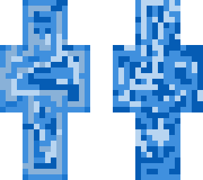Blue gl!tch | Minecraft Skin