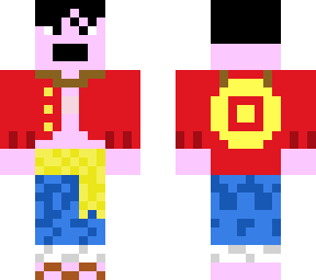 luffy gear 2 | Minecraft Skin