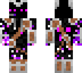 Galaxy enderman gamer with cool armor and now BOOTS | Minecraft Skin